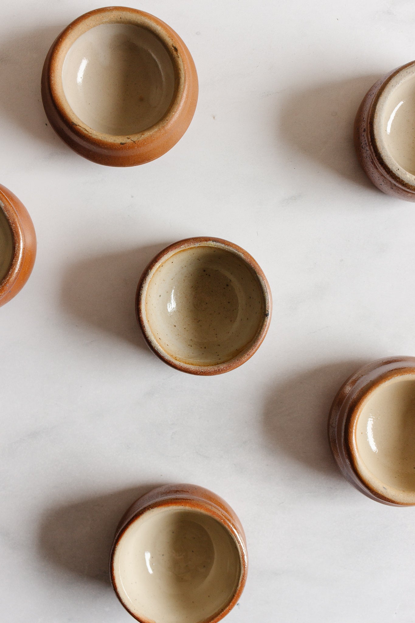 vintage French stoneware butter pats, set of 6 – Joliette