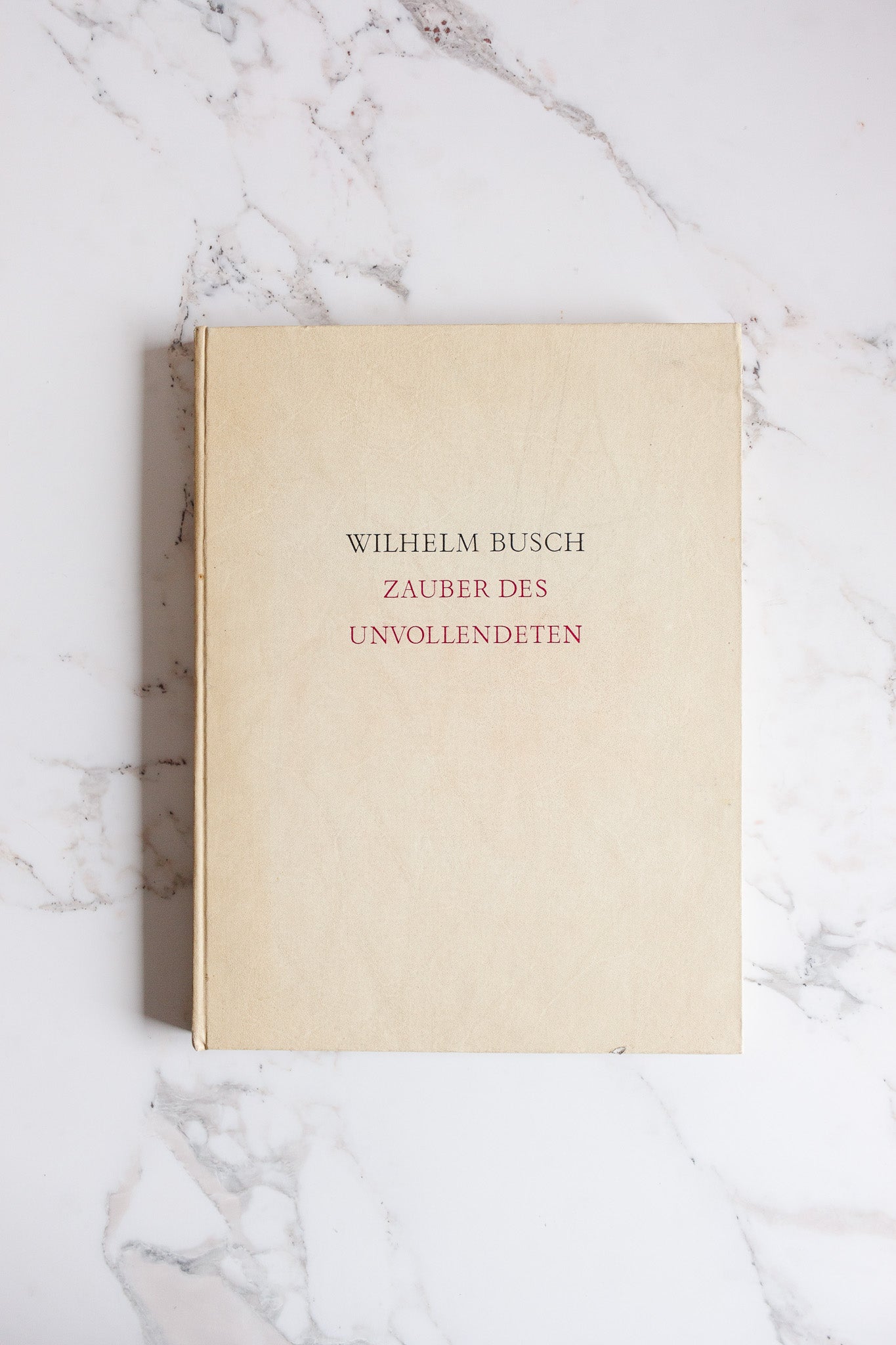 vintage German art book, “wilhem busch: zauber des unvollendeten ...