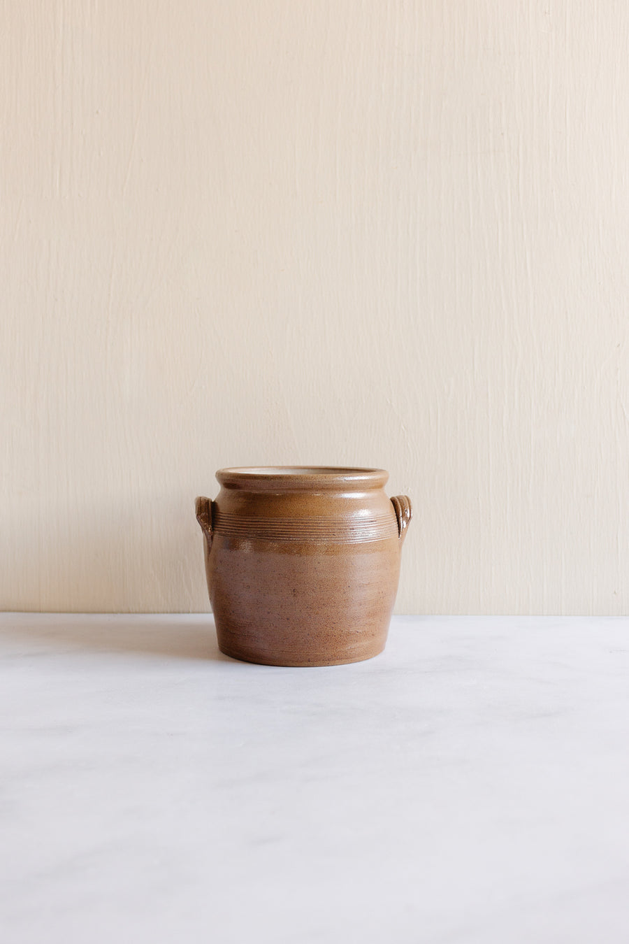 antique french petit stoneware confit pot – Joliette
