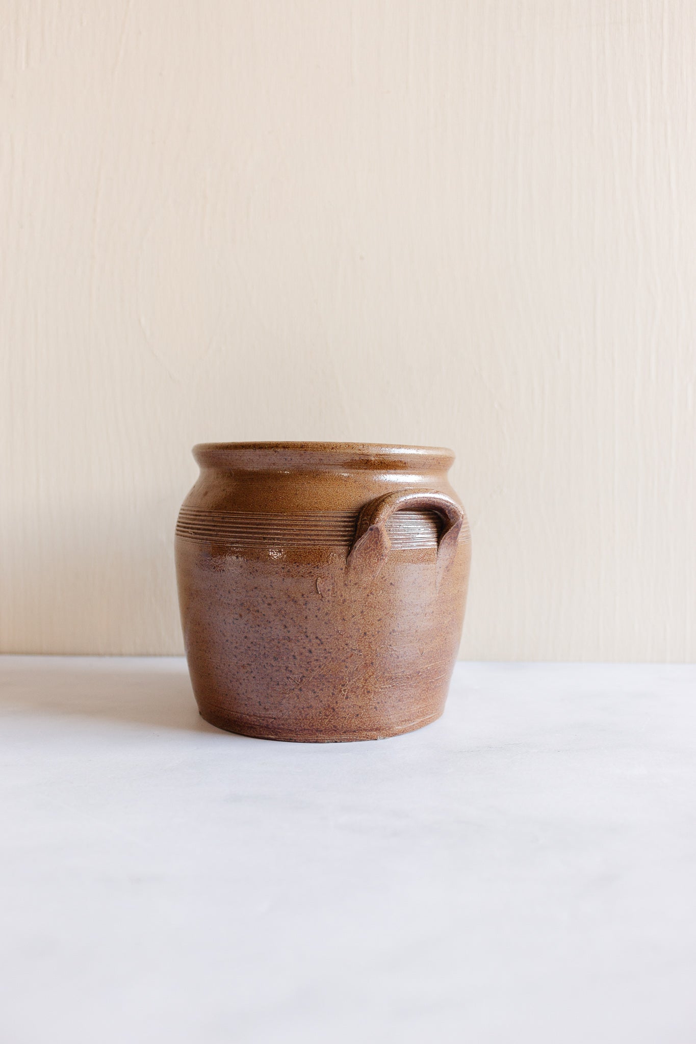 antique french petit stoneware confit pot – Joliette