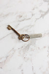 antique French metal key fob – Joliette