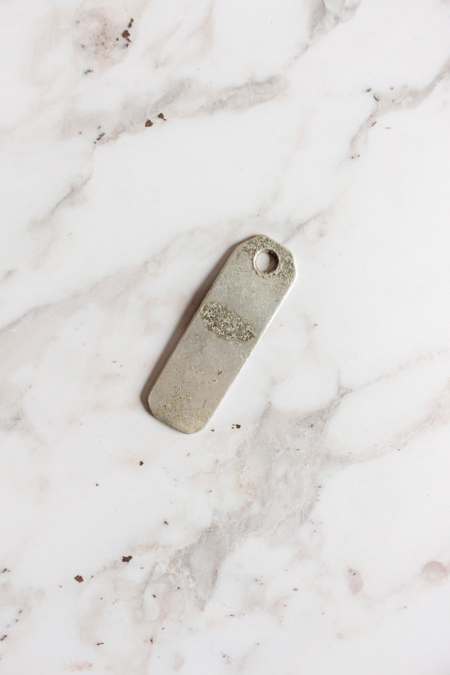 antique French metal key fob – Joliette