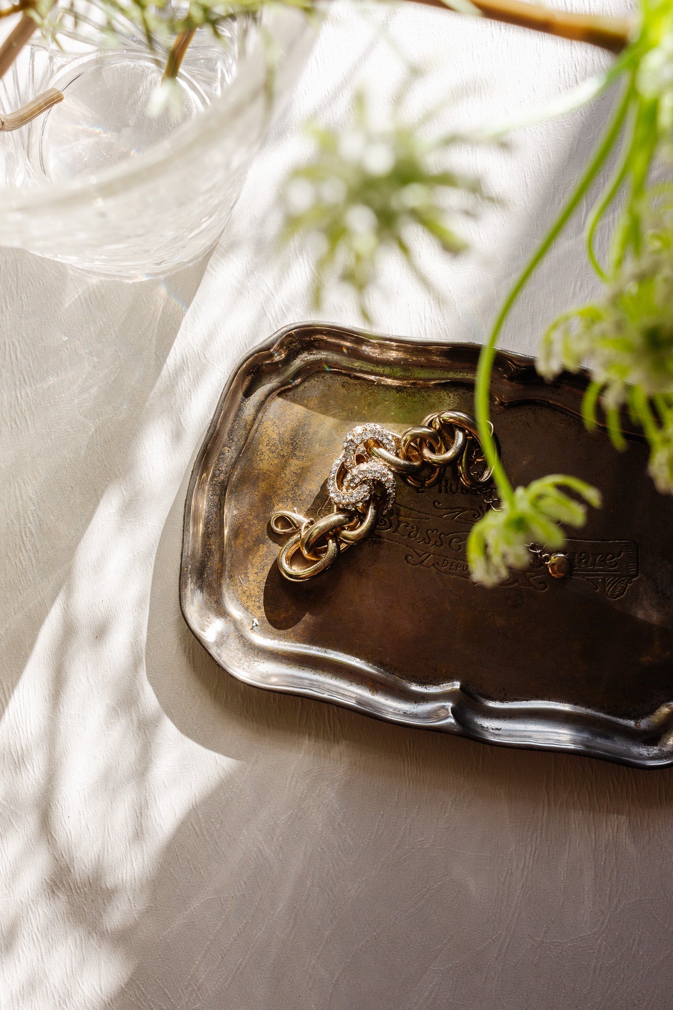 vintage french "la brasserie du square" silverplate tray – Joliette